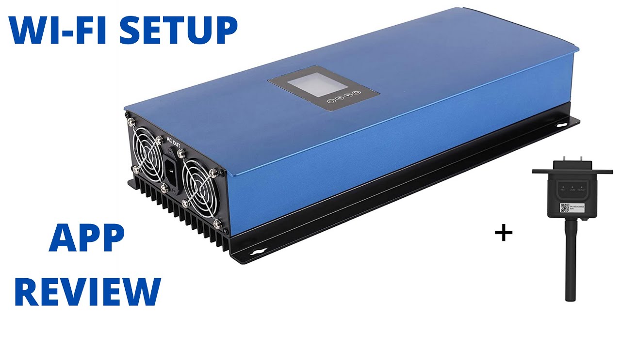 Solar Grid Tie Inverter WiFi Setup Application Walkthrough DIY