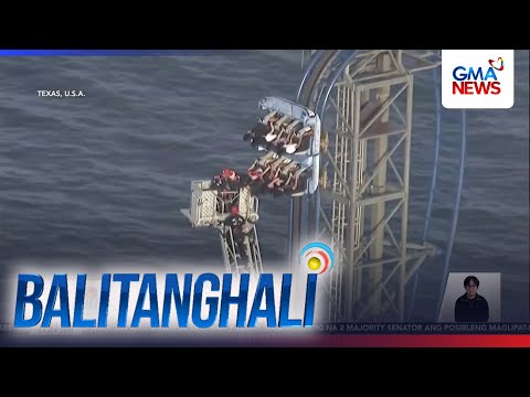 Bagon sa rollercoaster na may 8 sakay, tumirik sa taas na 100 feet ...