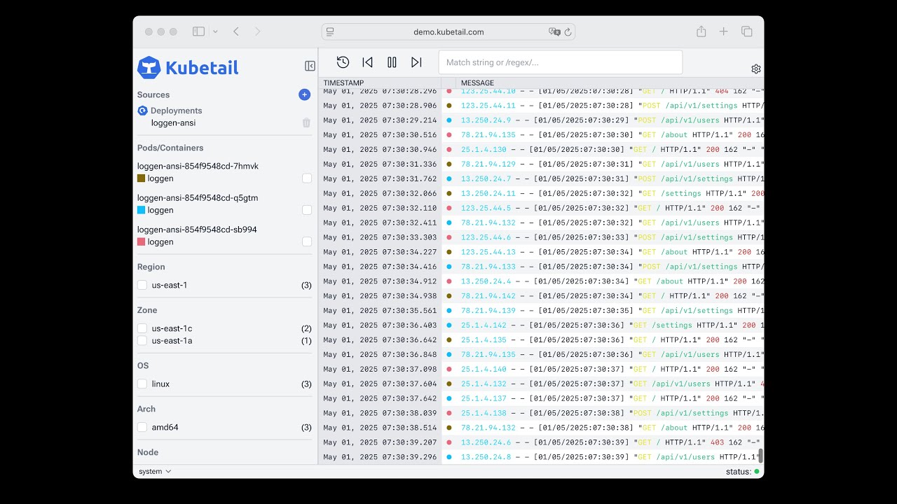 Install Kubetail on Debian using the Snap Store | Snapcraft