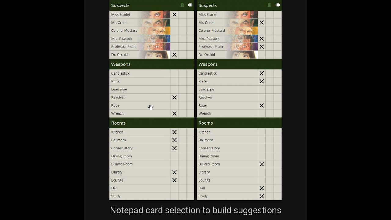 GitHub - sowaret/ClueMark: Online Clue notepad and card manager to ...