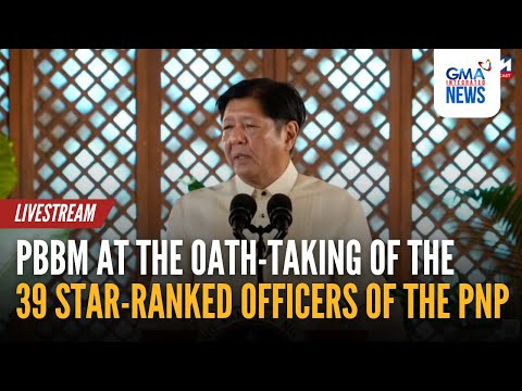 LIVE: Pres. Bongbong Marcos at the oath-taking of the 39 Star-Ranked ...