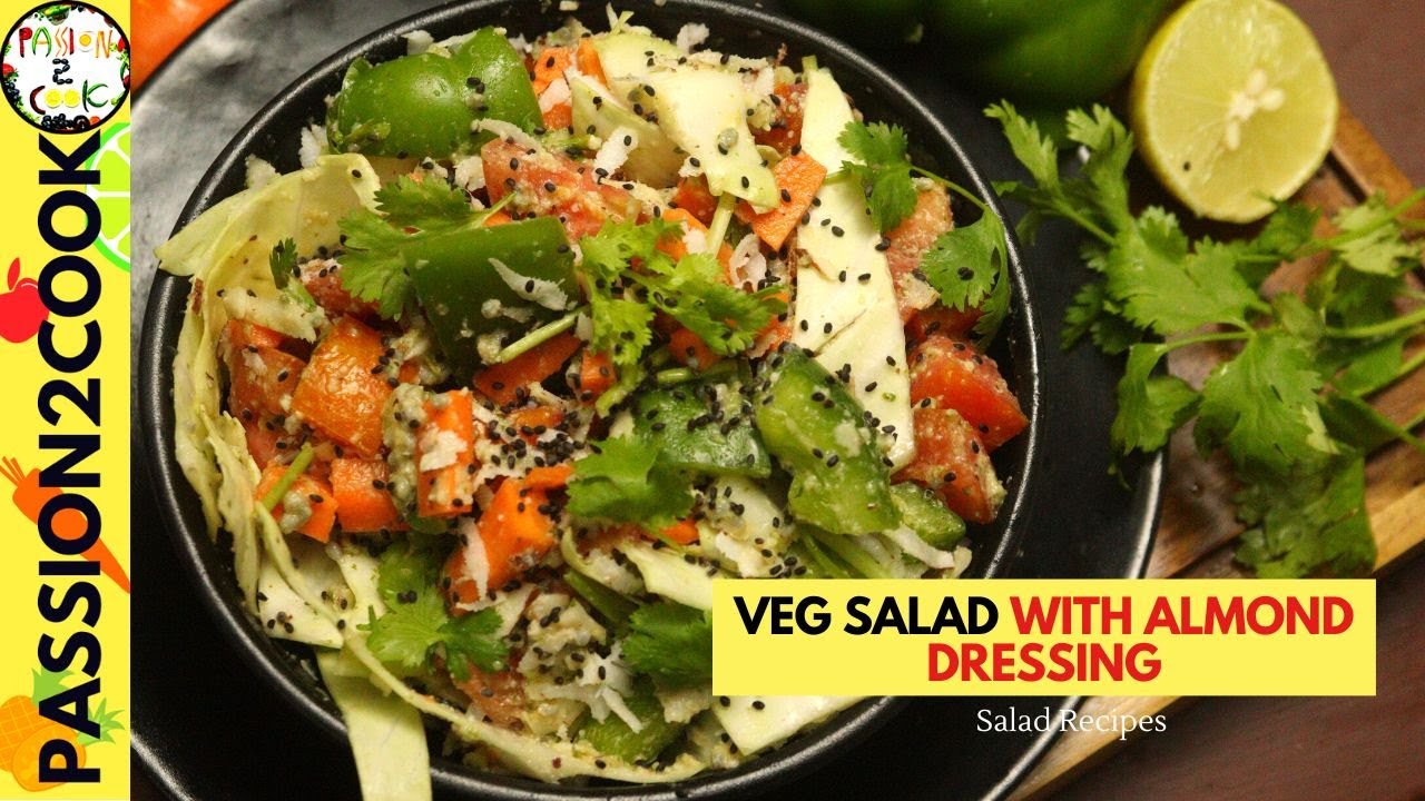Power Up with a Vibrant Veg Salad with Almond Dressing