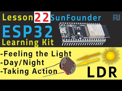 ESP32 Tutorial 22/55 - Feeling The light using LED Arduino | SunFounder's ESP32 IoT Learning kit