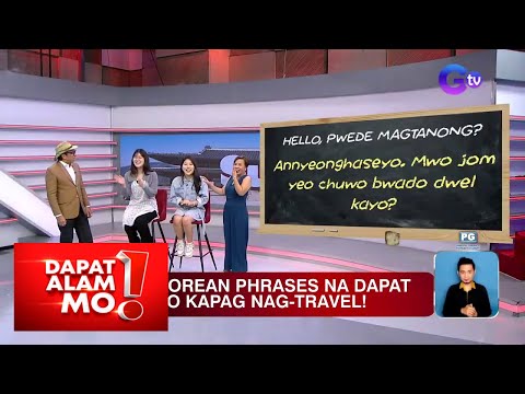 Korean language 101 kasama sina Juwonee at Yelim Mo | Dapat Alam Mo ...