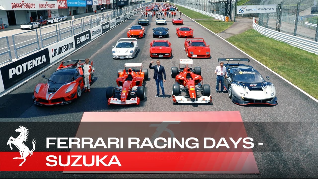 Footage from Ferrari Racing Days 2022 at Suzuka Circuit celebrating ...