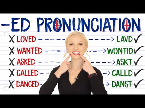 -ED pronunciation - /t/ /d/ or /id/? (pronounce PERFECTLY every time ...