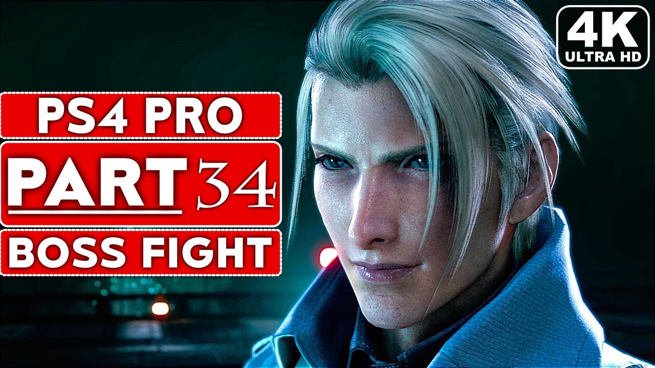 FINAL FANTASY 7 REMAKE Gameplay Walkthrough Part 34 RUFUS BOSS FIGHT ...