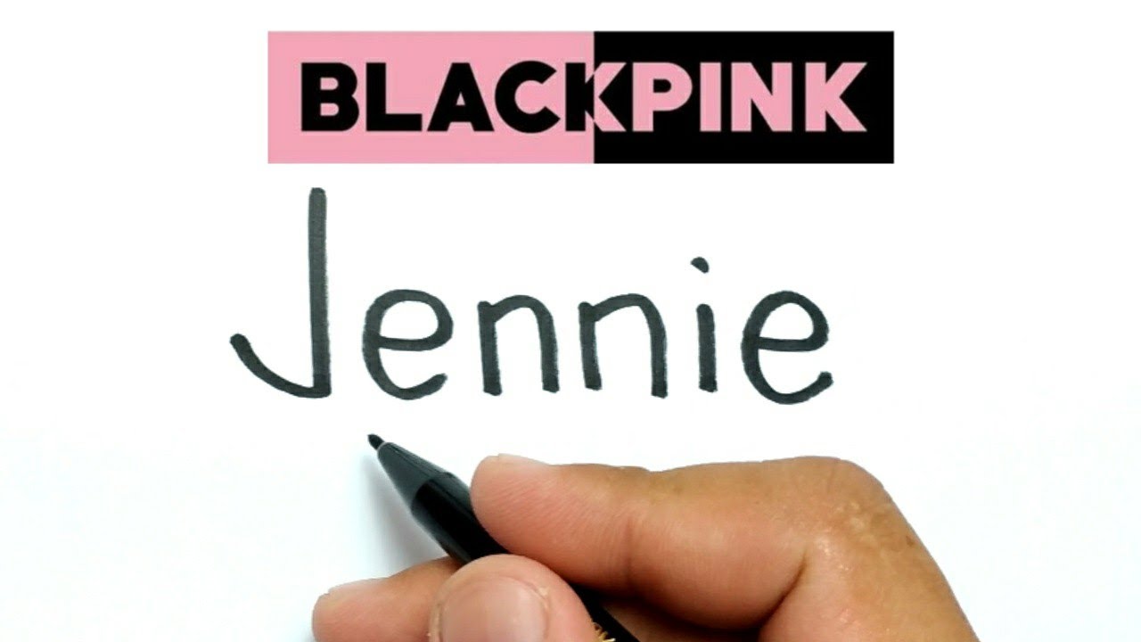 How to turn words JENNIE into Jennie Blackpink - LET'S DRAW