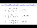 Determining Solutions in Systems of Equations 6th - 8th Grade Video ...